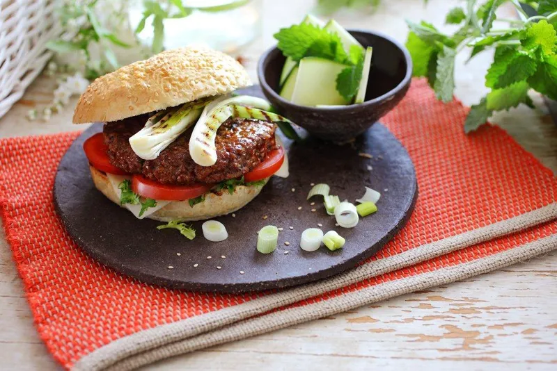 BBQ cheeseburger - Vegeta