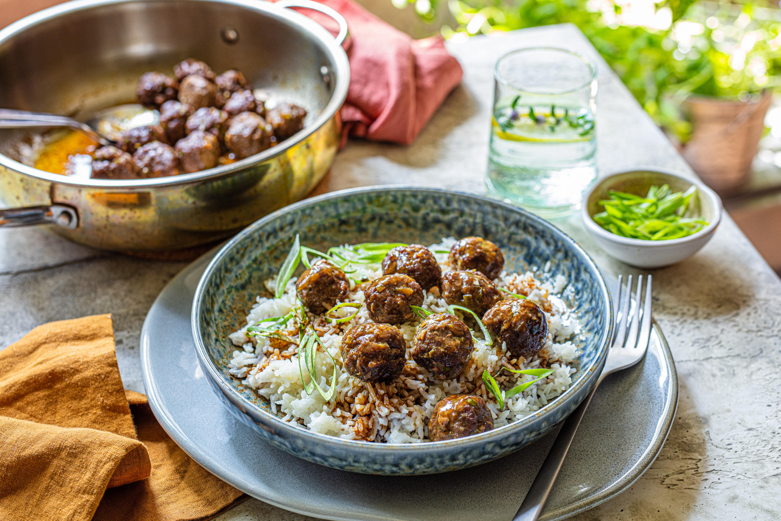 Korean BBQ meatballs - Vegeta