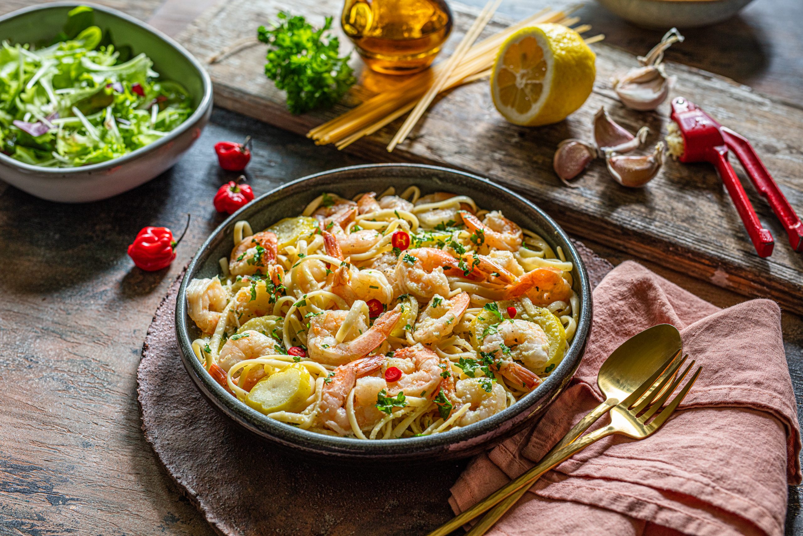 Lemon garlic shrimp - Vegeta