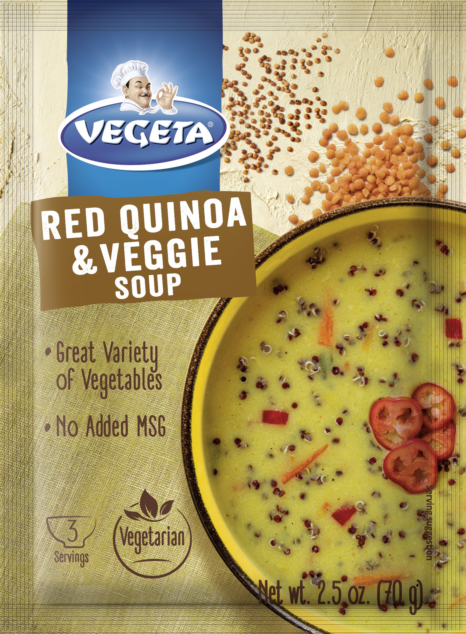 RED QUINOA & VEGGIE SOUP - Vegeta