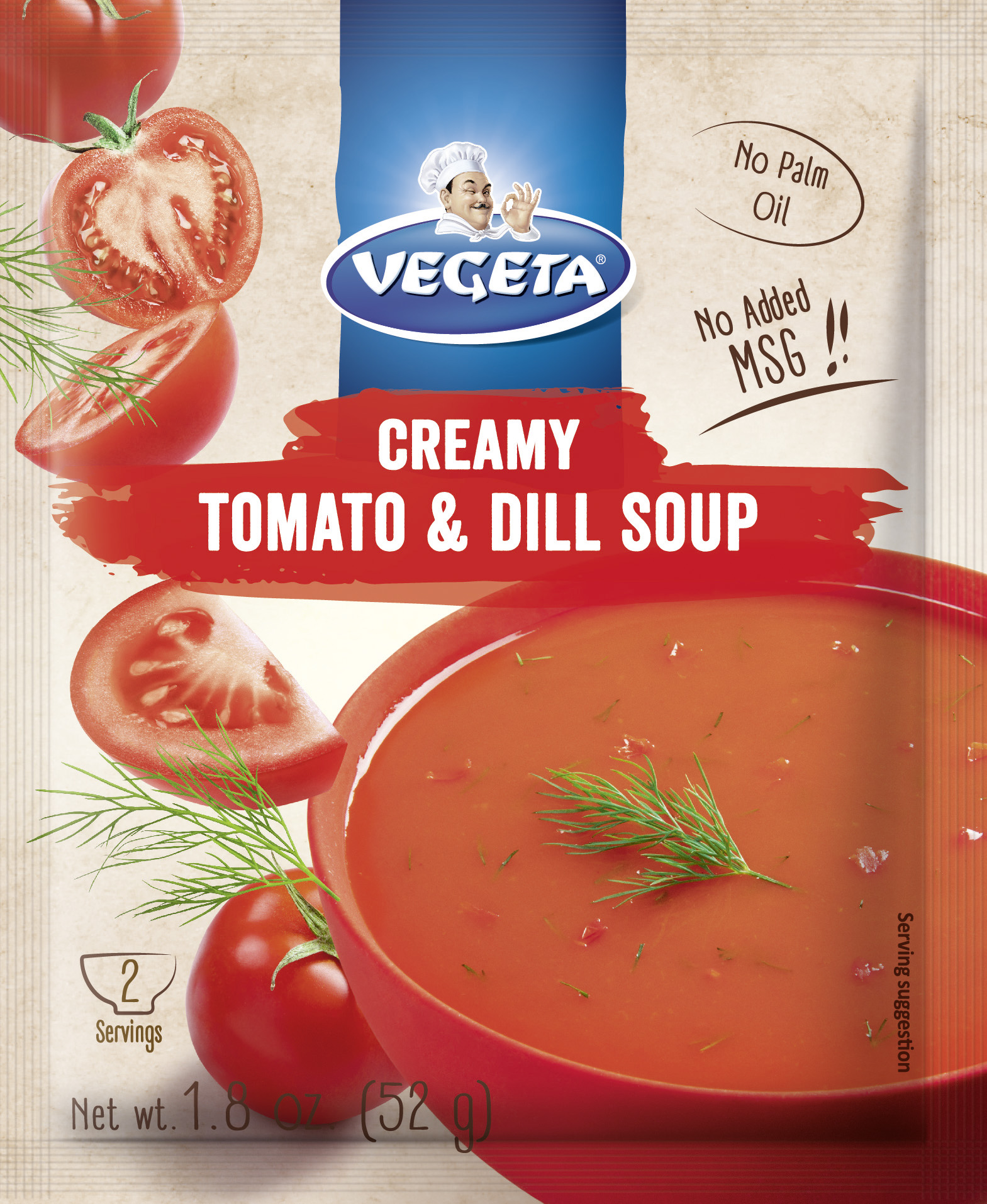 CREAMY TOMATO & DILL SOUP - Vegeta