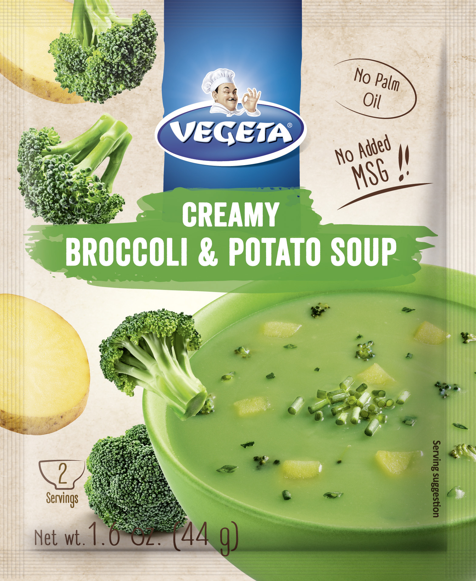 CREAMY BROCCOLI & POTATO SOUP - Vegeta